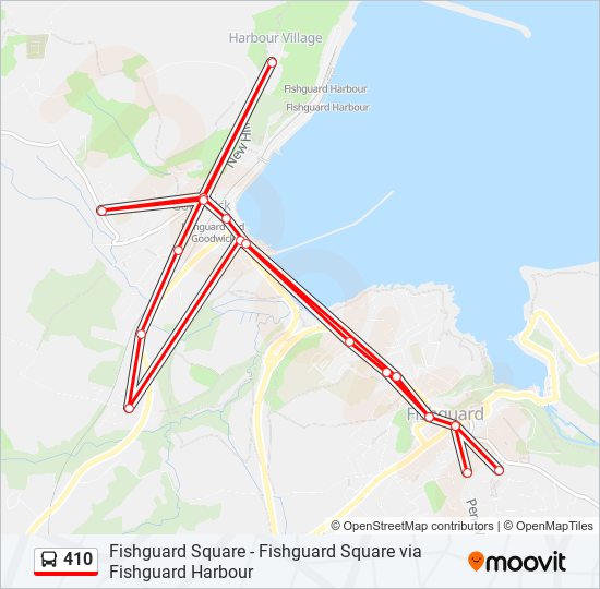 410 Route: Schedules, Stops & Maps - Fishguard (Updated)