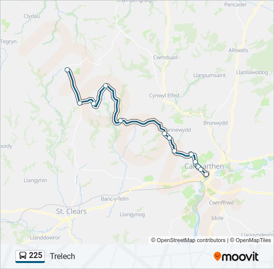 225 Route: Schedules, Stops & Maps - Trelech (Updated)