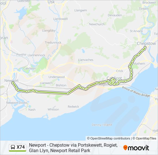 x74 Route: Schedules, Stops & Maps - Chepstow (Updated)
