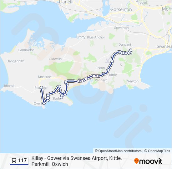 117 Route: Schedules, Stops & Maps - Killay (Updated)