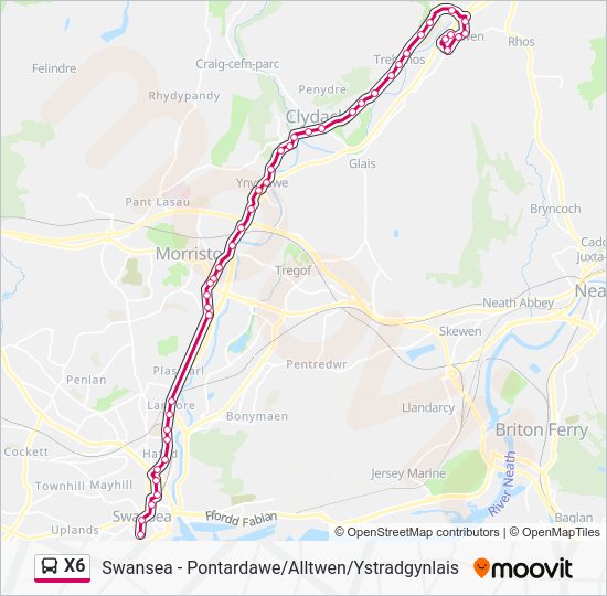 X6 Route: Schedules, Stops & Maps - Alltwen (Updated)
