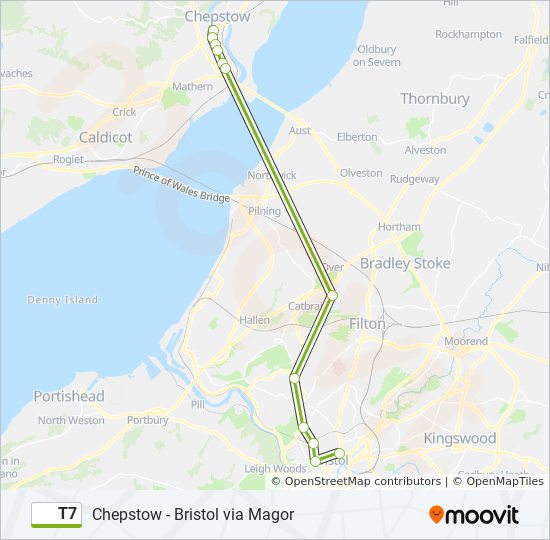 t7 Route: Schedules, Stops & Maps - Chepstow (Updated)