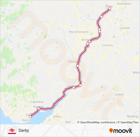 crosscountry Route: Schedules, Stops & Maps - Derby (Updated)