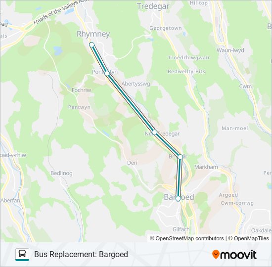 transport for wales Route: Schedules, Stops & Maps - Bus Replacement ...