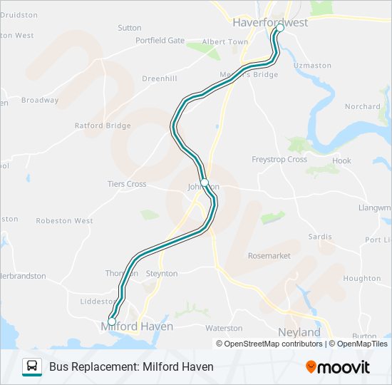 transport for wales Route: Schedules, Stops & Maps - Bus Replacement ...