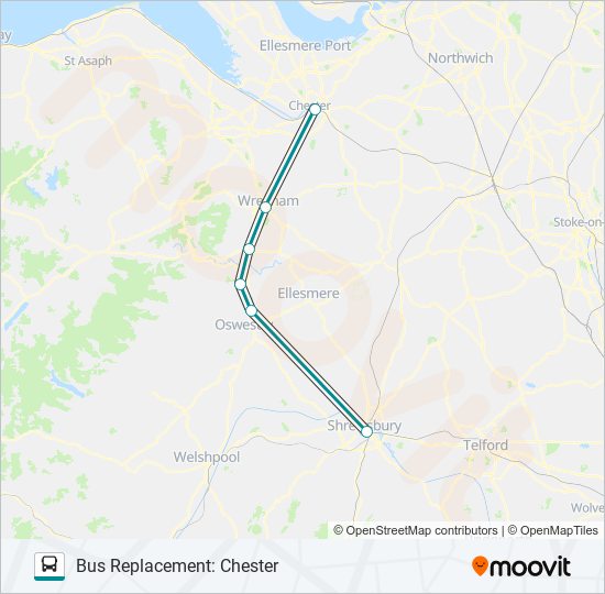transport for wales Route: Schedules, Stops & Maps - Bus Replacement ...