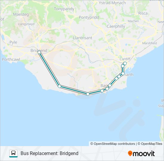 transport for wales Route: Schedules, Stops & Maps - Bus Replacement ...