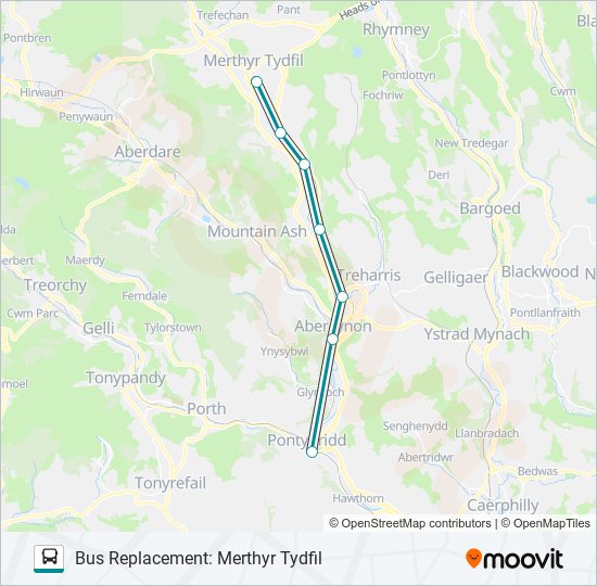transport for wales Route: Schedules, Stops & Maps - Bus Replacement ...