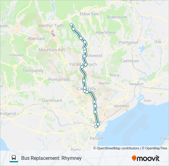 transport for wales Route: Schedules, Stops & Maps - Bus Replacement ...