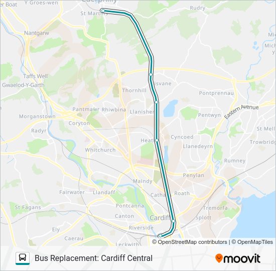transport for wales Route: Schedules, Stops & Maps - Bus Replacement ...
