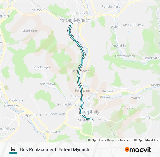 transport for wales Route: Schedules, Stops & Maps - Bus Replacement ...