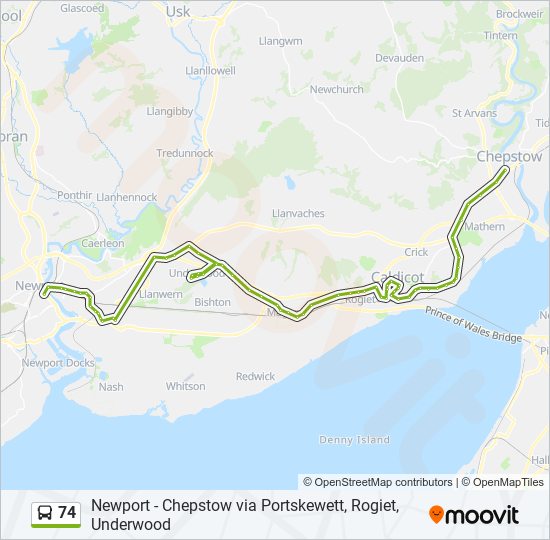 74 Route: Schedules, Stops & Maps - Newport (Updated)