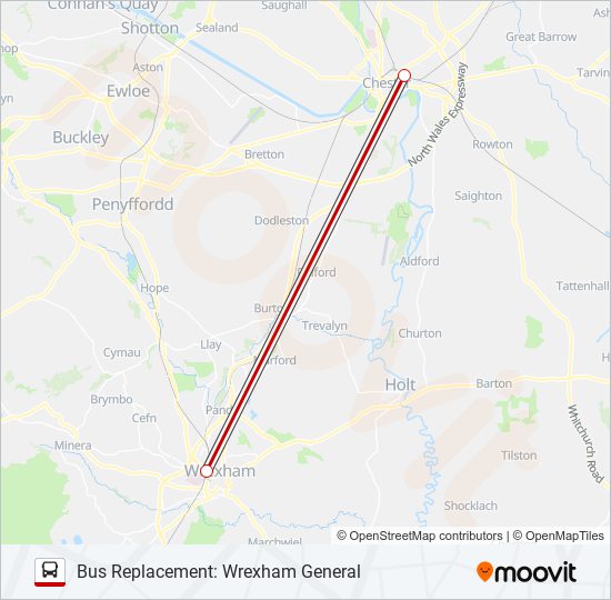 avanti west coast Route: Schedules, Stops & Maps - Bus Replacement ...