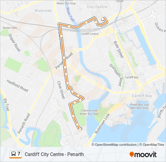 7 Route: Schedules, Stops & Maps - Grangetown (Updated)
