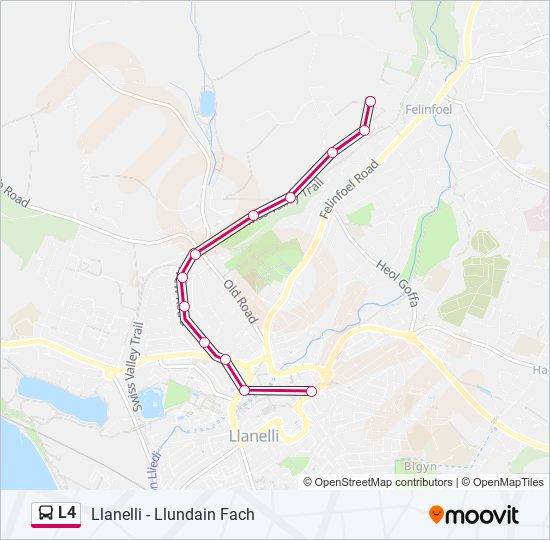 l4 Route: Schedules, Stops & Maps - Llanelli (Updated)