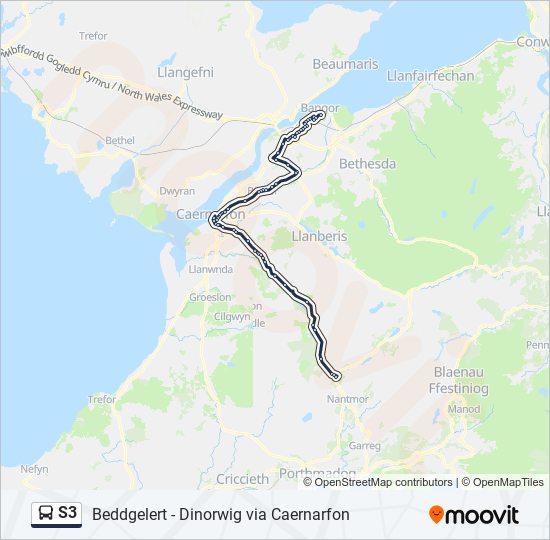 s3 Route: Schedules, Stops & Maps - Bangor (Updated)