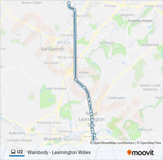 u2 Route: Schedules, Stops & Maps - University Of Warwick (Updated)