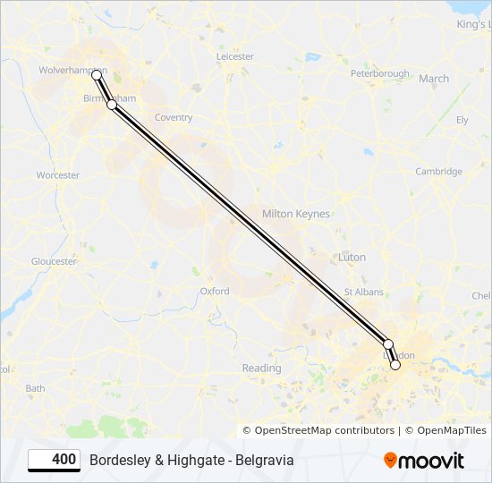 400 Route: Schedules, Stops & Maps - Walsall (Updated)