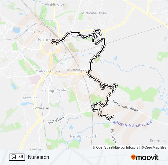 73 Route: Schedules, Stops & Maps - Nuneaton (Updated)
