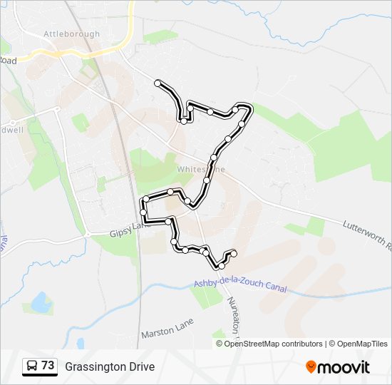 73 Route: Schedules, Stops & Maps - Grassington Drive (Updated)