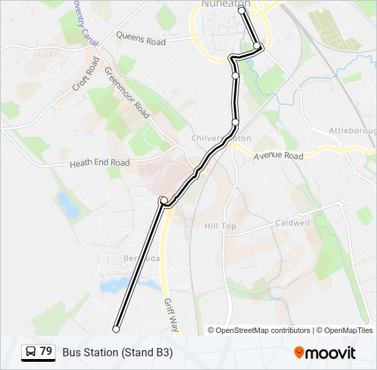 79 Route: Schedules, Stops & Maps - Bus Station (Stand B3) (Updated)
