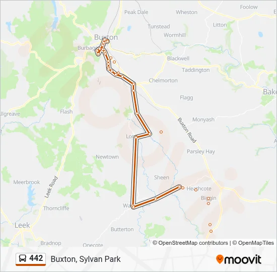 442 Route: Schedules, Stops & Maps - Buxton, Sylvan Park (Updated)
