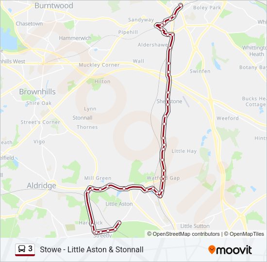 3 Route: Schedules, Stops & Maps - Bus Station (Updated)