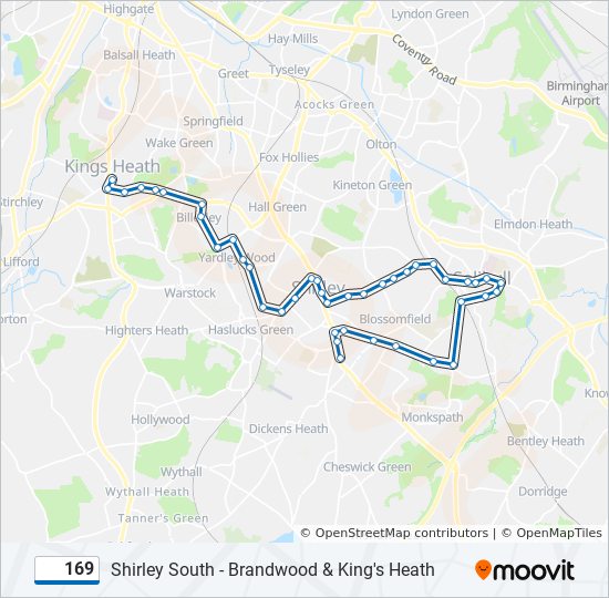 169 Route: Schedules, Stops & Maps - Shirley (Updated)