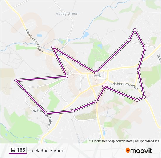 165 Route: Schedules, Stops & Maps - Leek Bus Station (Updated)