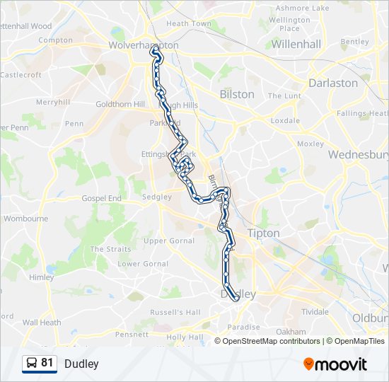 81 Route: Schedules, Stops & Maps - Dudley (Updated)