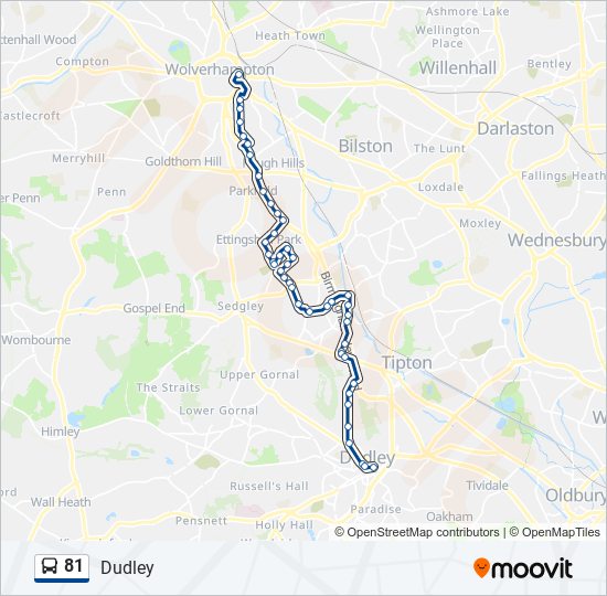 81 Route: Schedules, Stops & Maps - Dudley (Updated)
