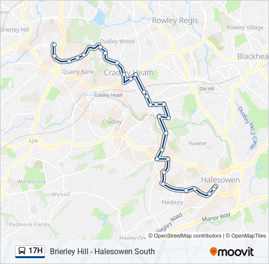 17h Route: Schedules, Stops & Maps - Halesowen (Updated)