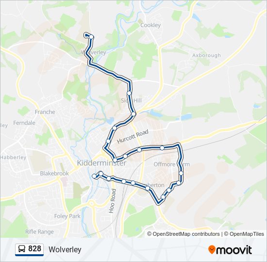 828 Route: Schedules, Stops & Maps - Wolverley (Updated)