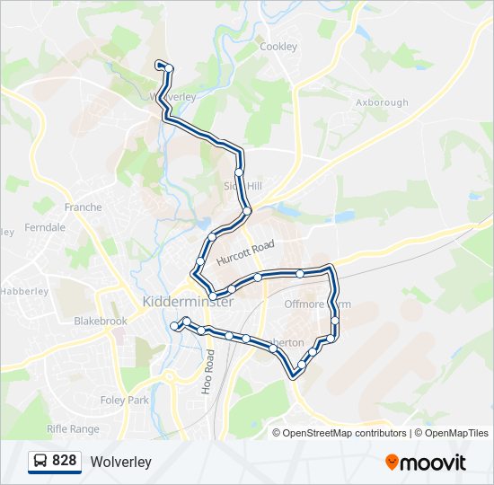 828 Route: Schedules, Stops & Maps - Wolverley (Updated)