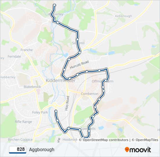 828 Route: Schedules, Stops & Maps - Aggborough (Updated)
