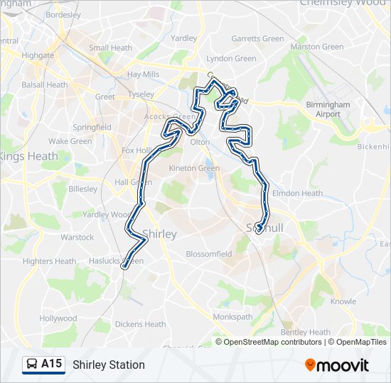 A15 Route: Schedules, Stops & Maps - Shirley Station (Updated)