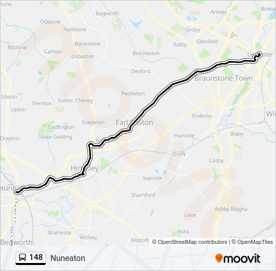 148 Route: Schedules, Stops & Maps - Nuneaton (Updated)