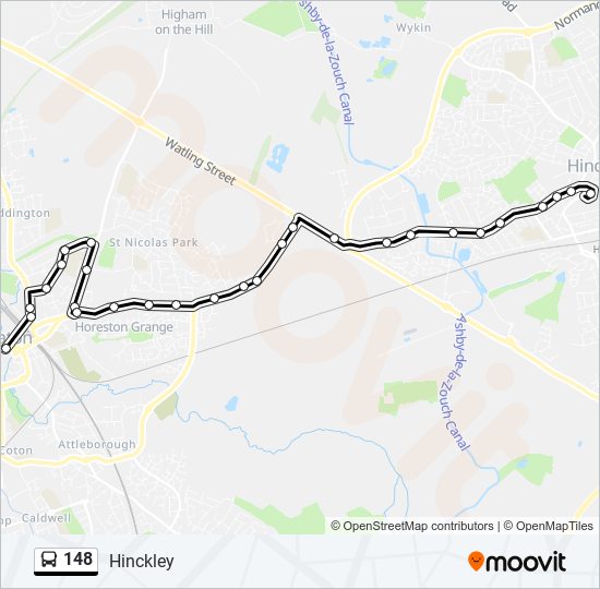 148 Route: Schedules, Stops & Maps - Hinckley (Updated)