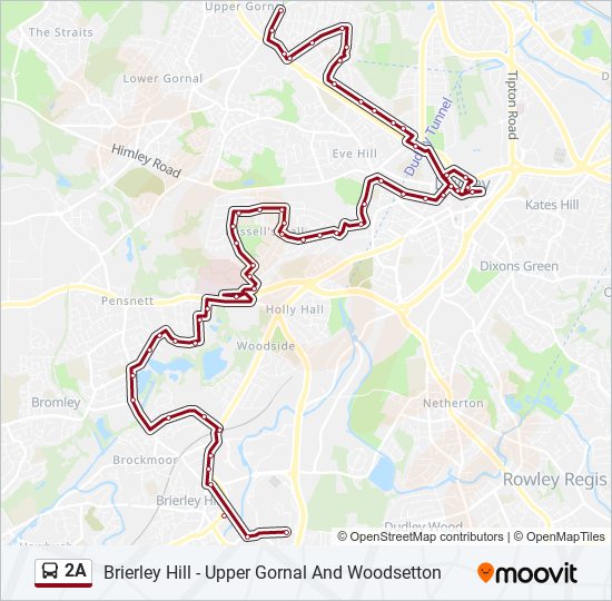 2a Route: Schedules, Stops & Maps - Merry Hill (Updated)