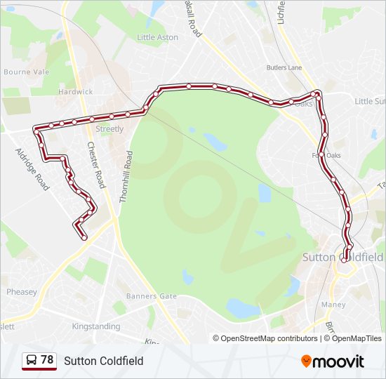 78 Route: Schedules, Stops & Maps - Sutton Coldfield (Updated)