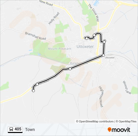 405 Route: Schedules, Stops & Maps - Balance Hill (Updated)