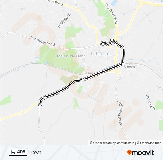 405 Route: Schedules, Stops & Maps - Balance Hill (Updated)