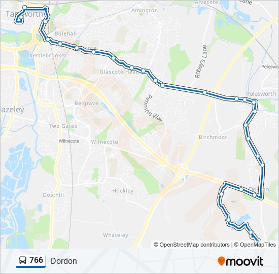 766 Route: Schedules, Stops & Maps - Dordon (Updated)