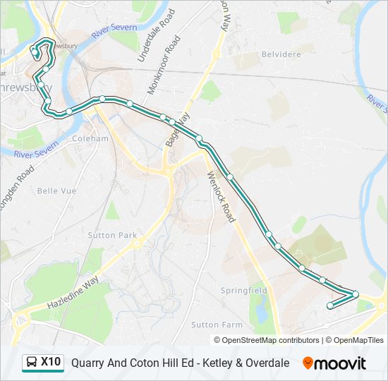 X10 Route Schedules Stops Maps Weeping Cross Updated x10-route-schedules-stops-maps-weeping-cross-updated