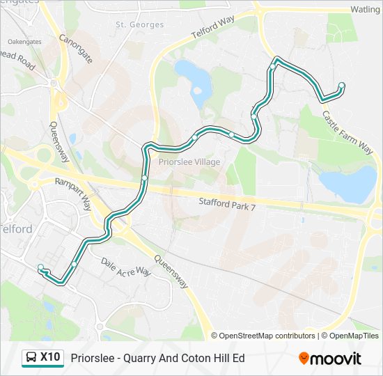 X10 Route: Schedules, Stops & Maps - Hereford Drive (Updated)