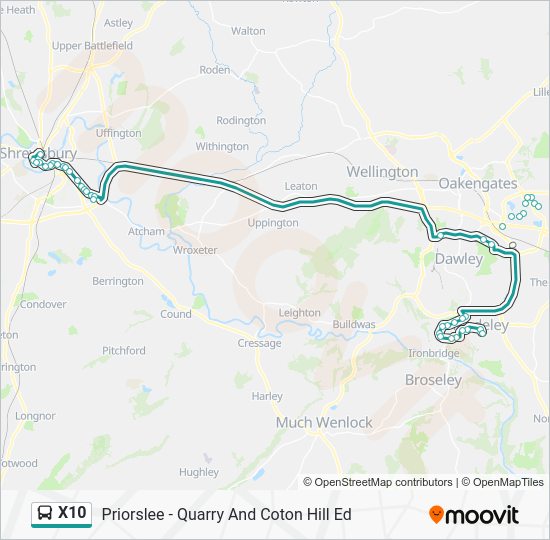 X10 Route: Schedules, Stops & Maps - Bus Station (Updated)