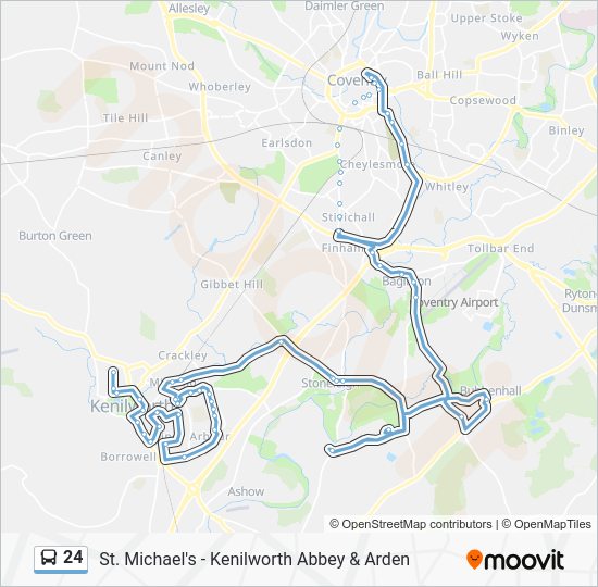 24 Route: Schedules, Stops & Maps - Pool Meadow Bus Station (Updated)
