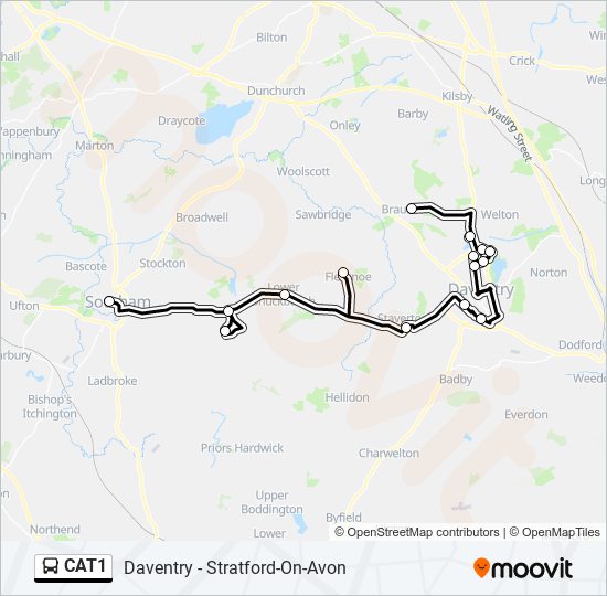 cat1 Route: Schedules, Stops & Maps - Southam (Updated)