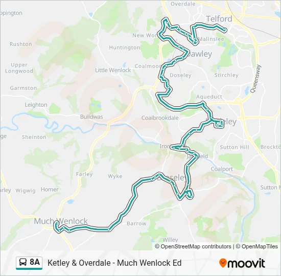 8A Route: Schedules, Stops & Maps - New Road Jct (Updated)