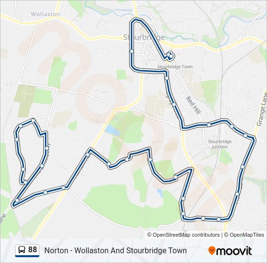 88 Route: Schedules, Stops & Maps - Stourbridge (Updated)